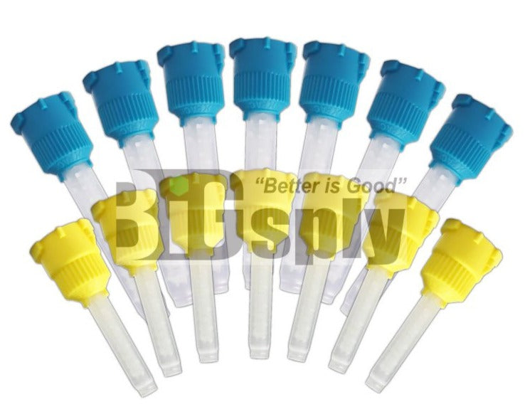 Mixing Tips- Mixpac T-Mixer (Teal & Yellow) 48/pk – Bigsply