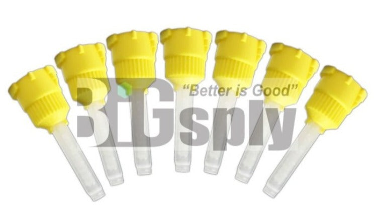 Mixing Tips- Mixpac T-Mixer (Teal & Yellow) 48/pk – Bigsply